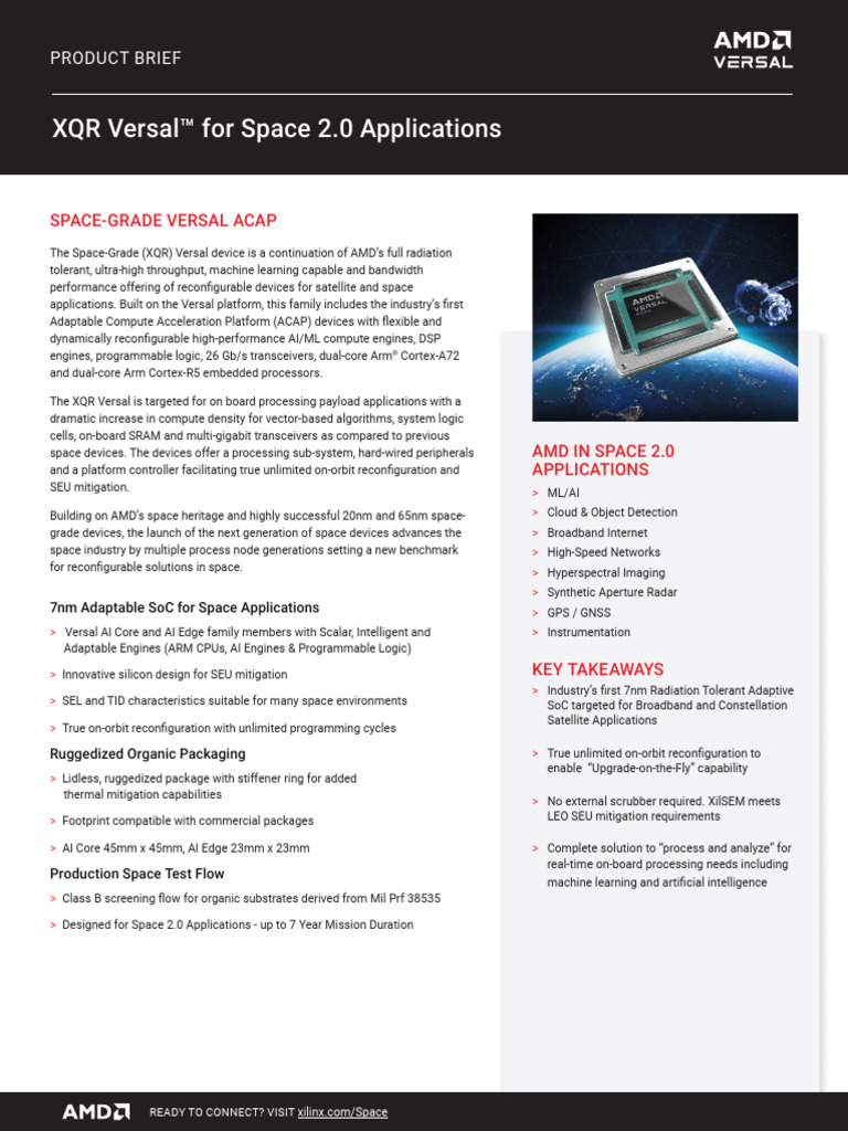 Amd XQR Versal Product Brief | PDF