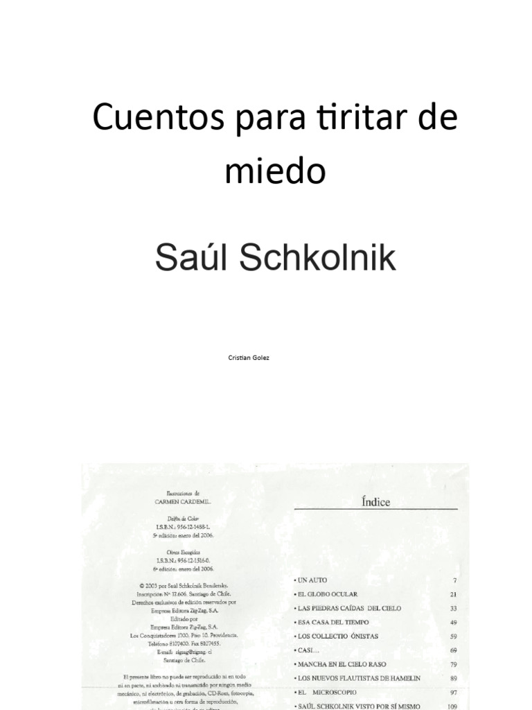 para Tiritar de Miedo | PDF