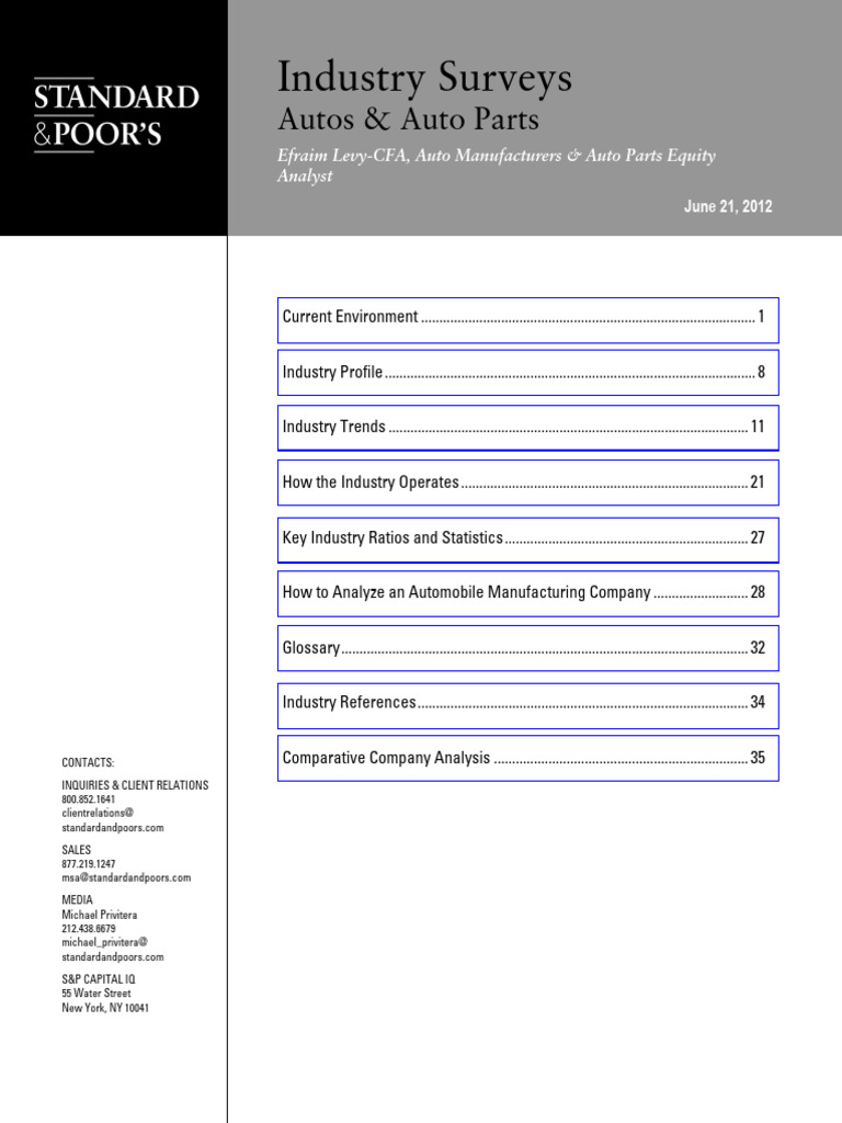 S&P Industry Survey | PDF