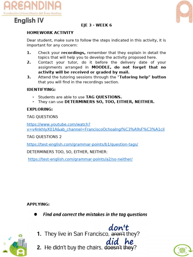 English 4 - EJE 3 - Week 6 | PDF