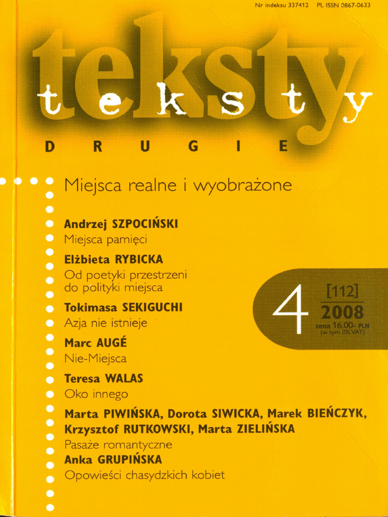 Teksty Drugie | PDF