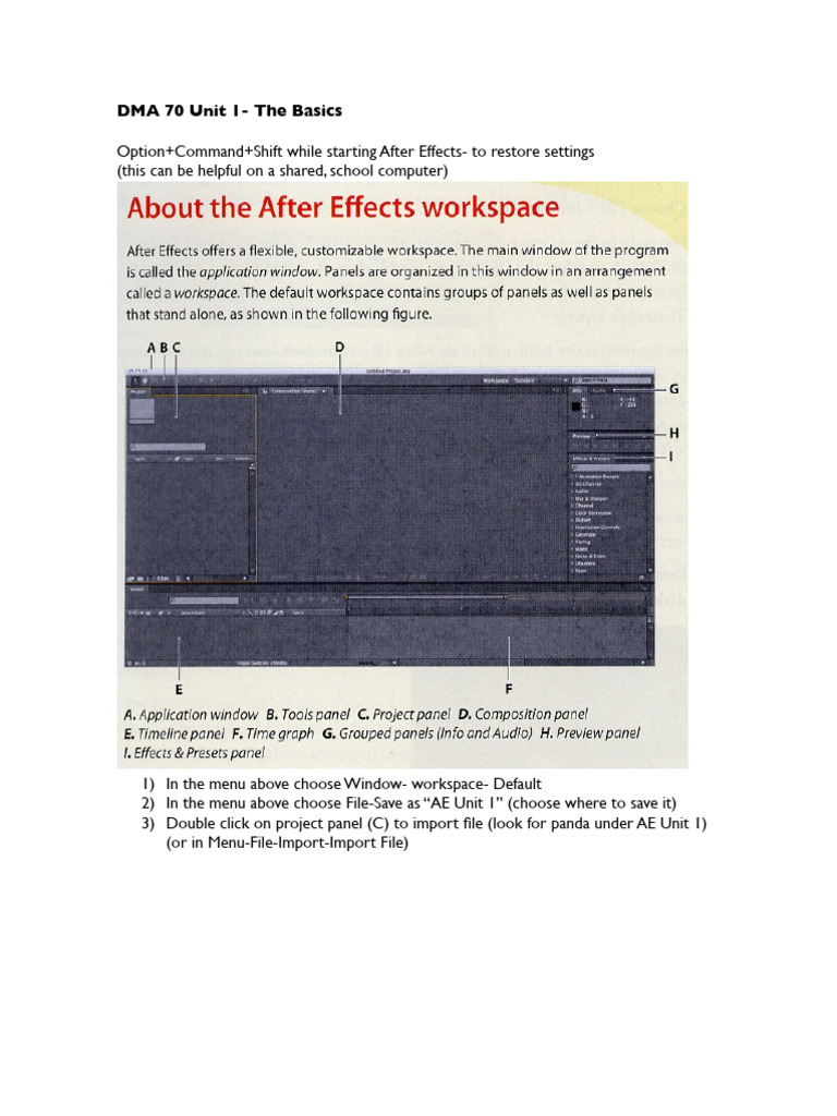 Intro To Motion Graphics Unit 1 | PDF