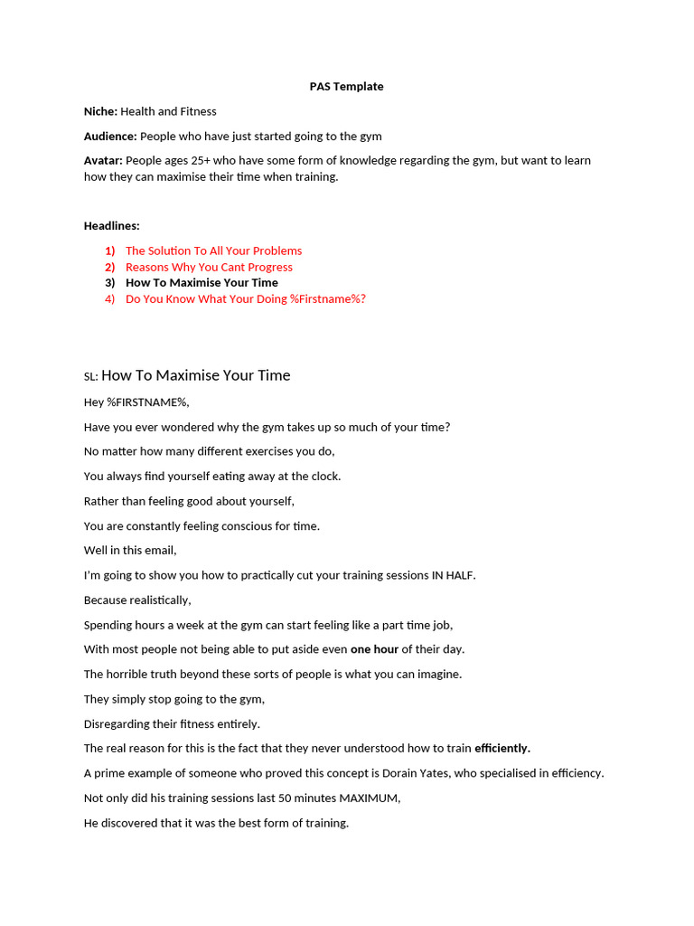 PAS Template | PDF