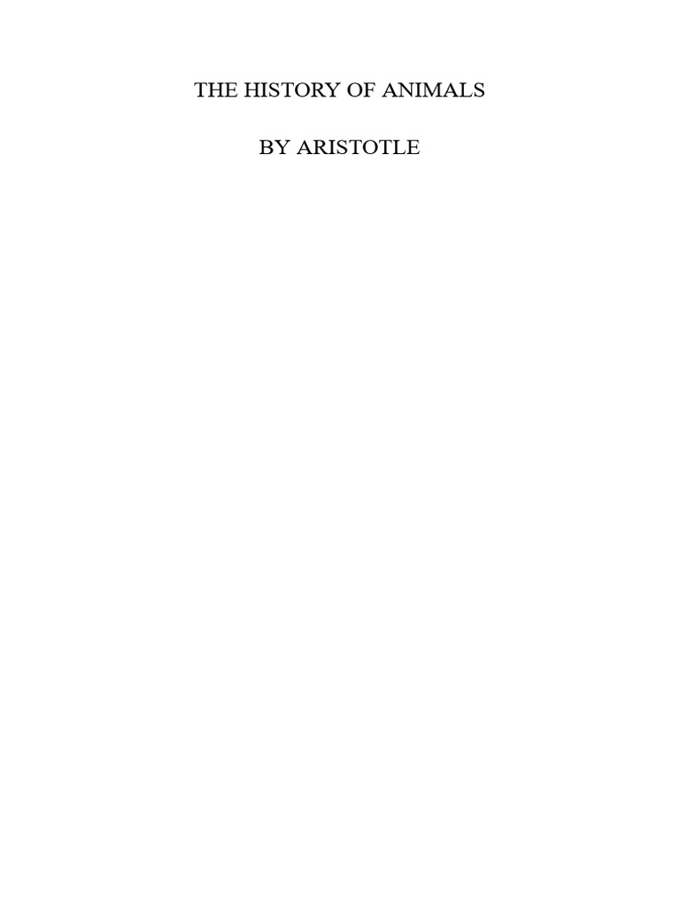 The History of Animals | PDF