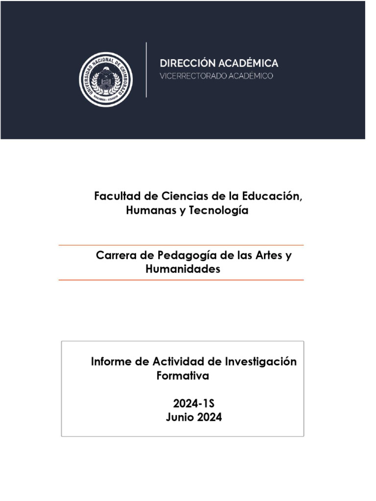 Investigación Formativa - 4to Semestre | PDF
