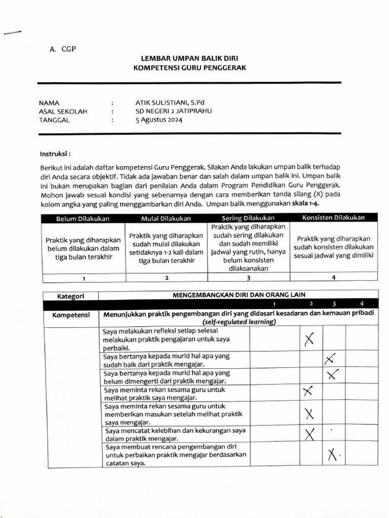 Umpan Balik CGP | PDF