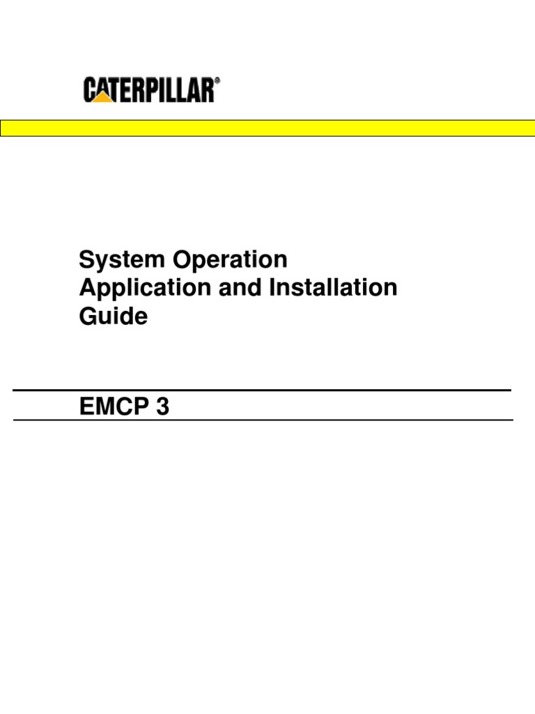 EMCP 3 System Operation Guide | PDF | Electrostatic Discharge | Cable