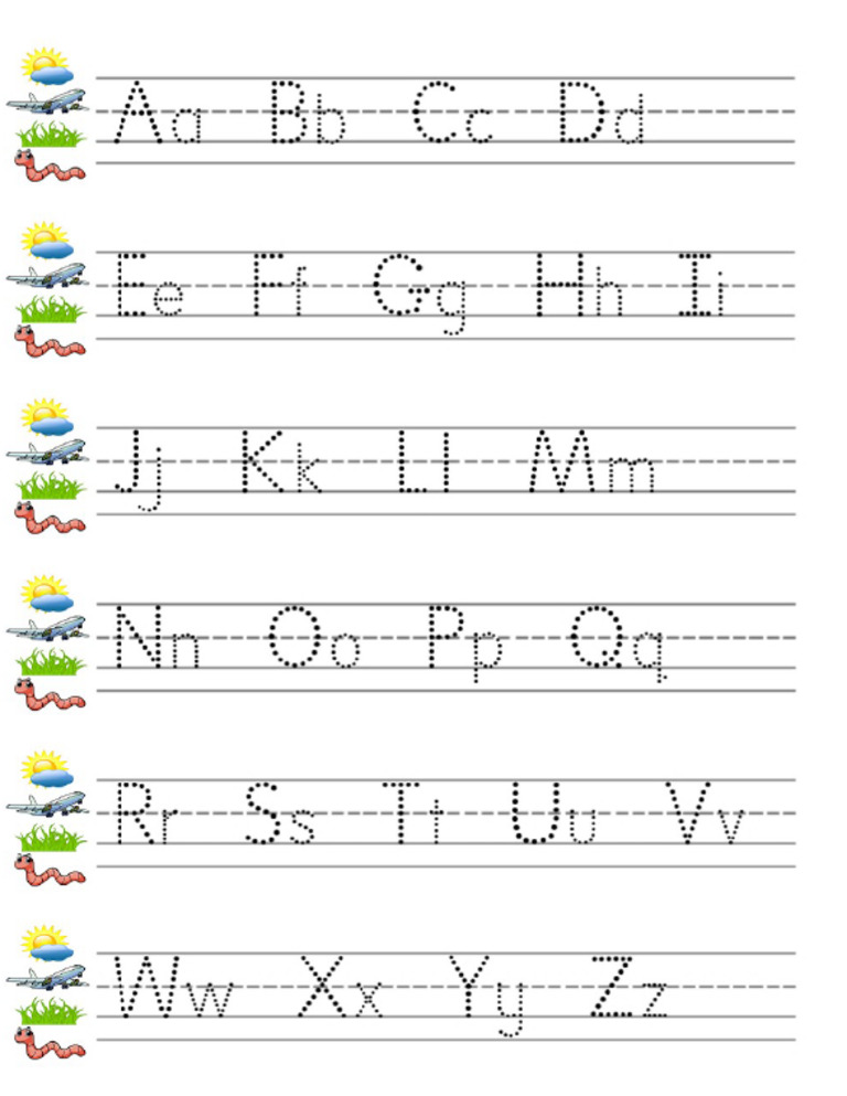 Alphabet Letter Practice Worksheet | PDF