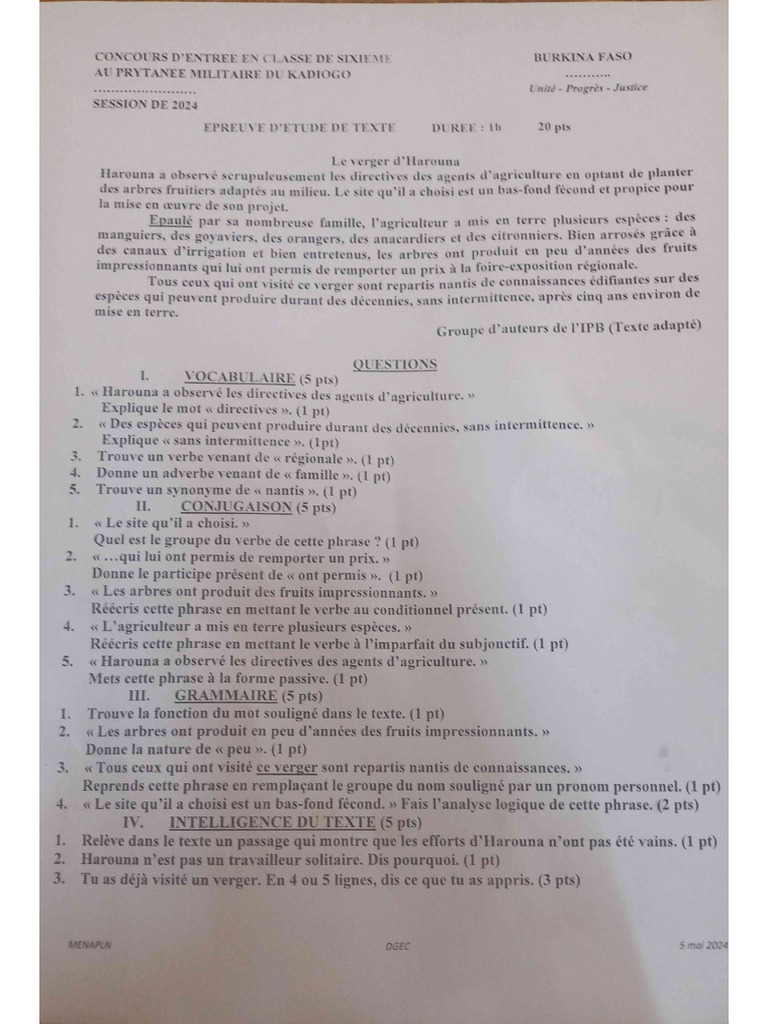 Étude de Texte PMK 2024 | PDF