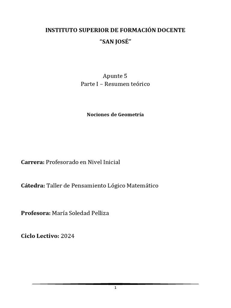 5 - Geomtr-A - Parte 1 - Te-Rico 2024 | PDF