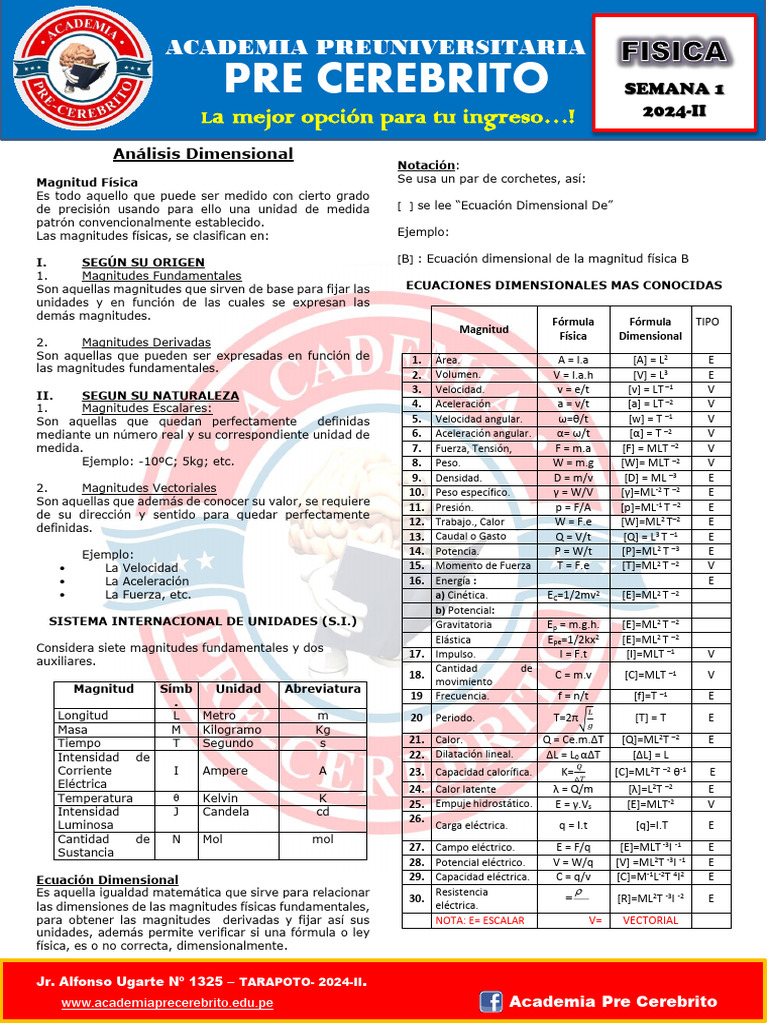 Semana 1 Fisica Resuelto | PDF