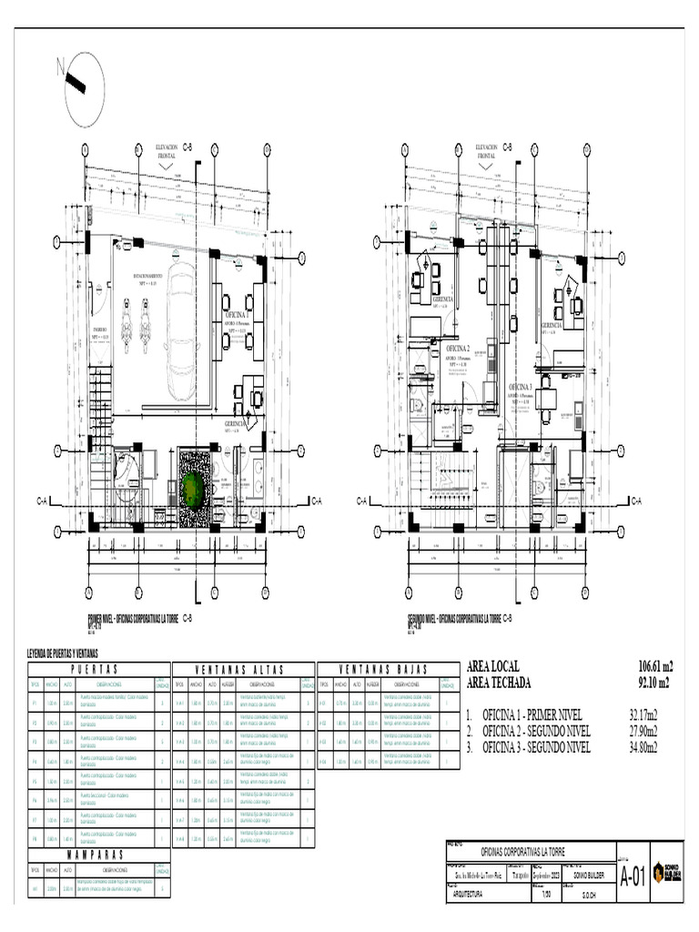Plano de Arquitectura A2 | PDF