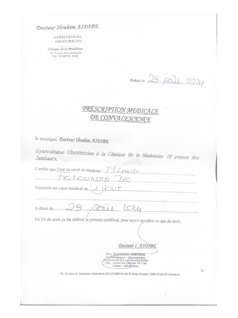 Docteur Ibrahim AIDIBE | PDF