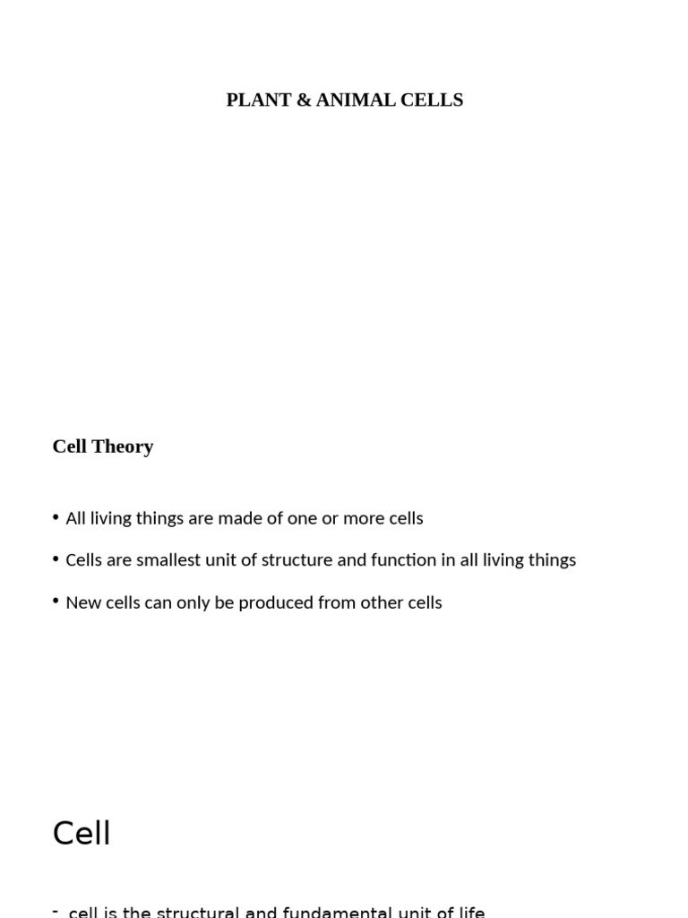 1. Cell structure | PDF