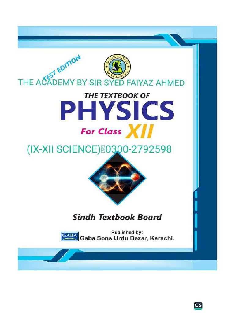 Xii-physics Text Book | PDF