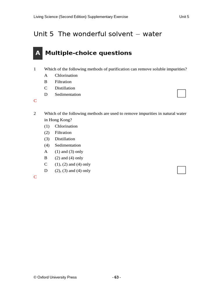 Supp (1) - Ex. - 05 The Wonderful Solvent - Water | PDF