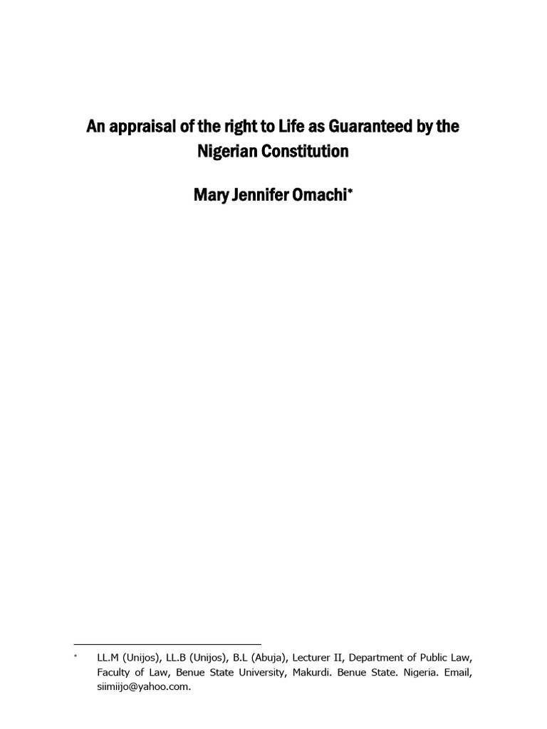 Right To Life | PDF