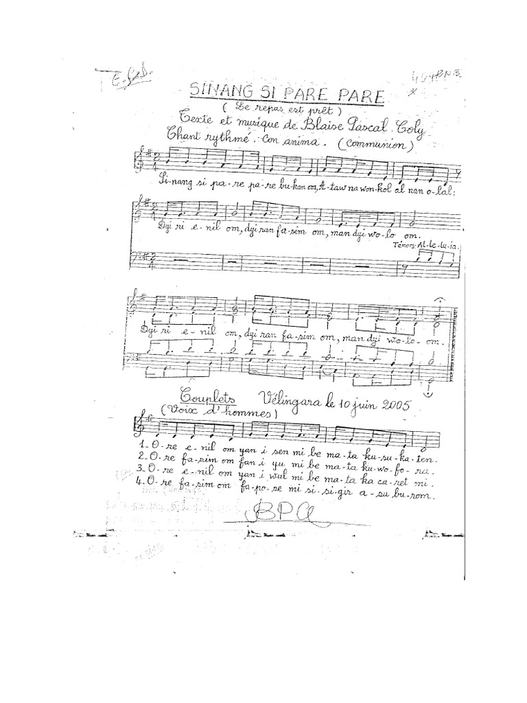 Sinang Ci Pare Pare | PDF