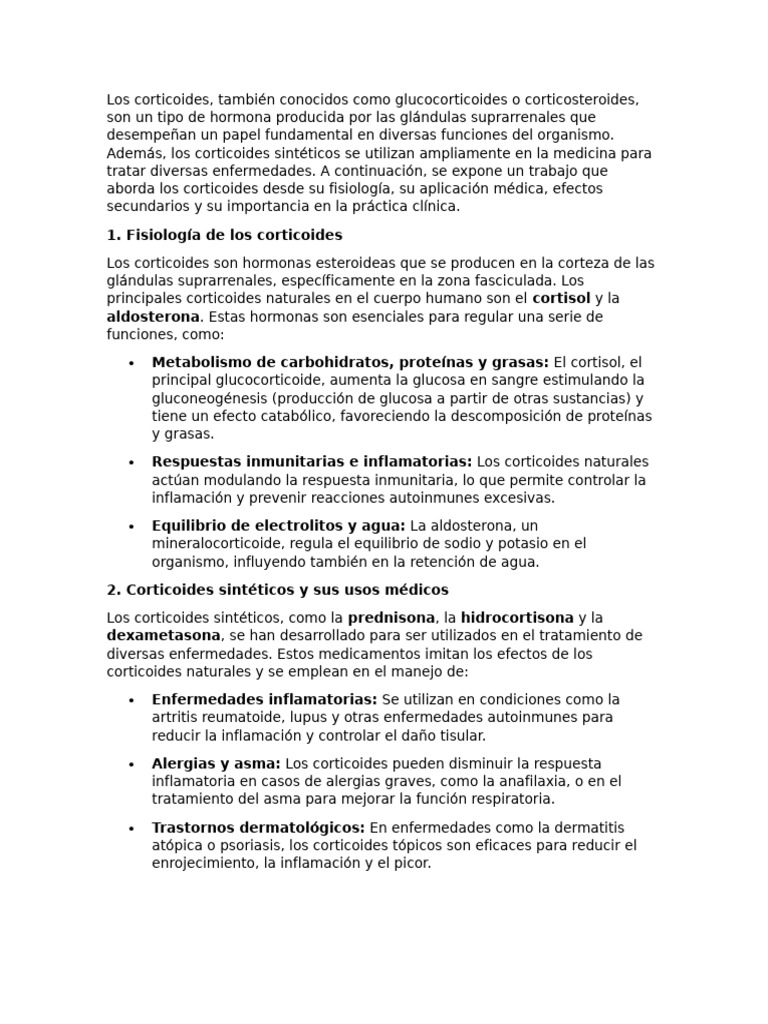 Guía Completa sobre Corticoides | PDF | Corticosteroides | Glucocorticoides