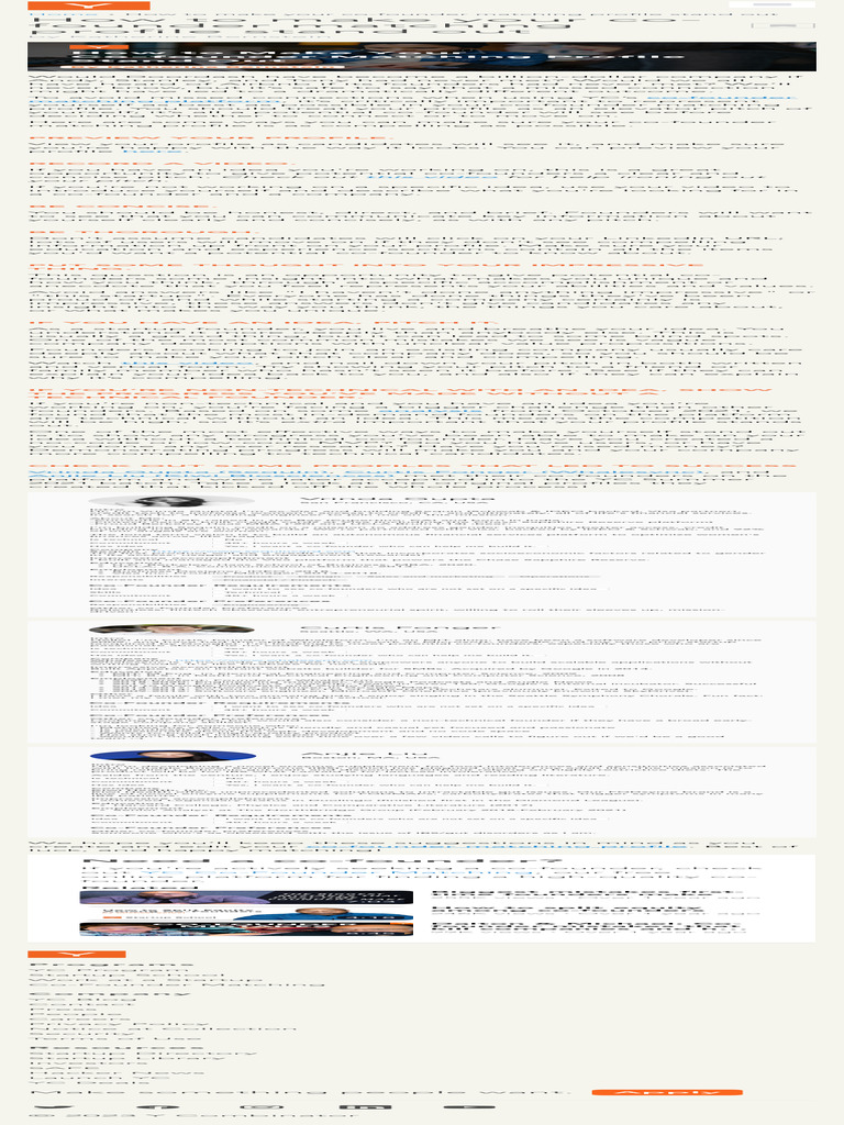 How To Make Your Founder Profile Stand Out! | PDF | Startup Company ...
