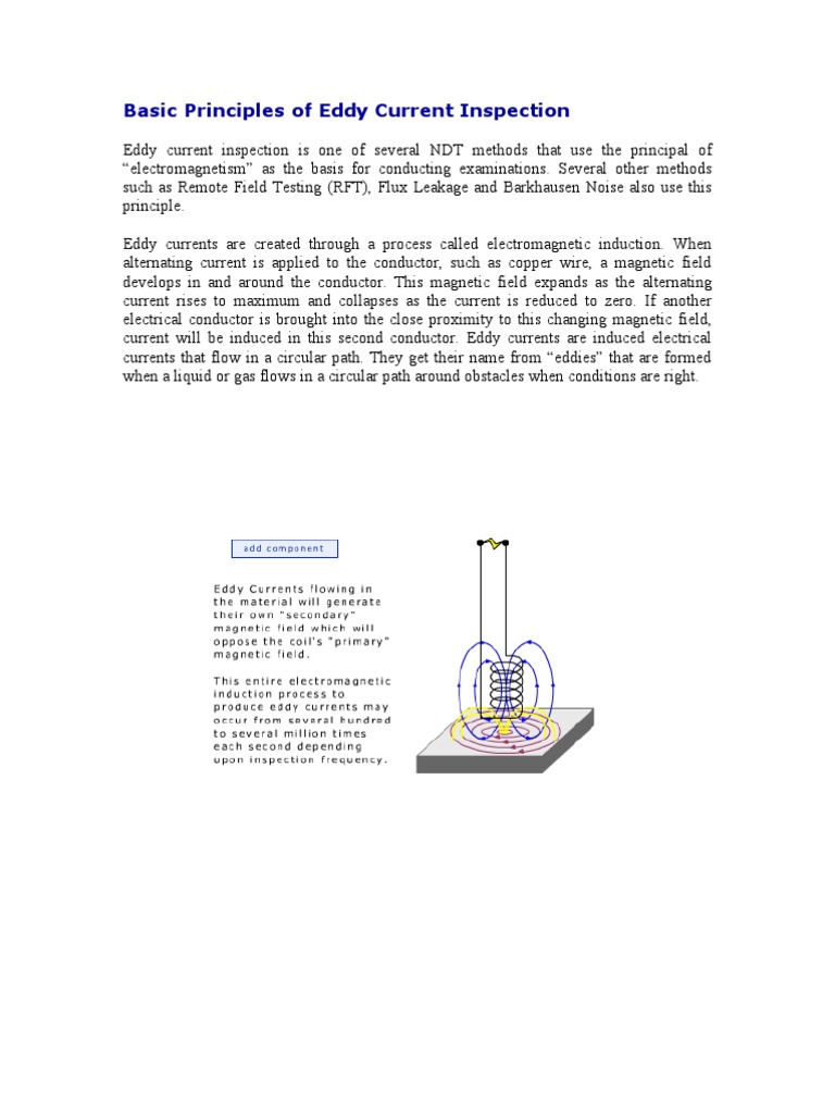 Eddy Current Principles | PDF | Electromagnetic Induction | Inductor