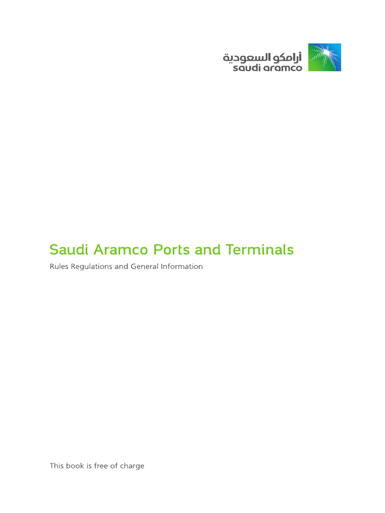 Saudi Aramco Port and Terminal Booklet 2019 | PDF