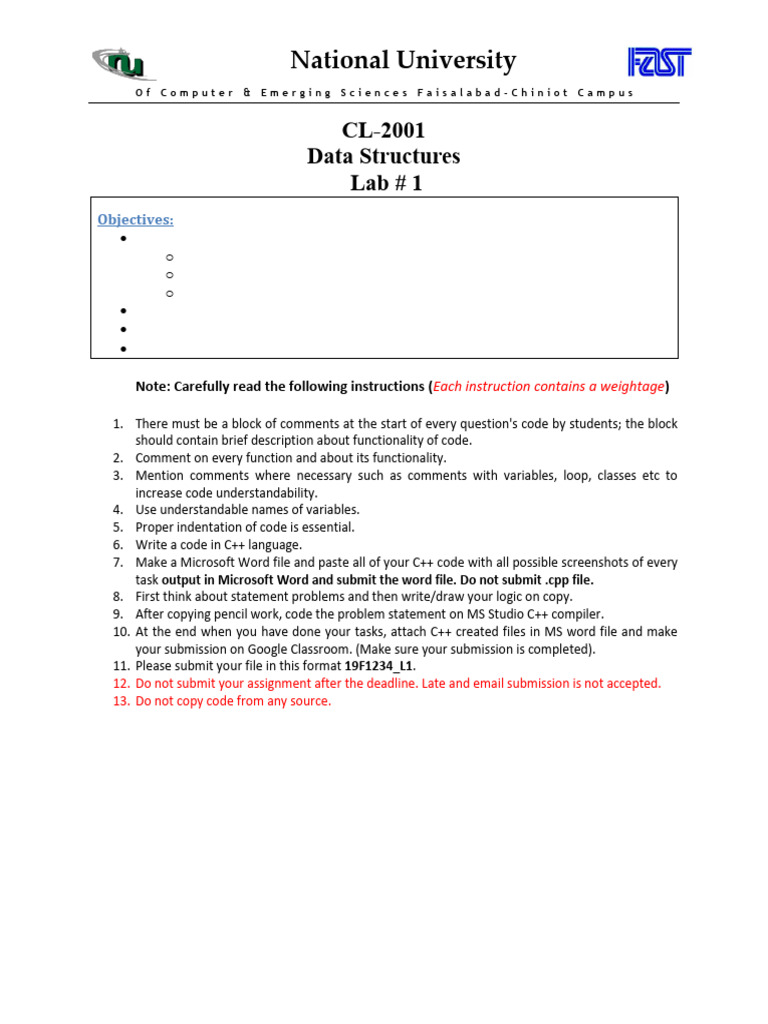 Lab#01 | PDF