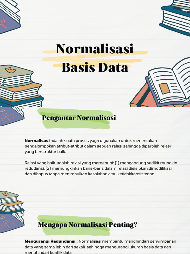 Materi Basis Data - Normalisasi | PDF