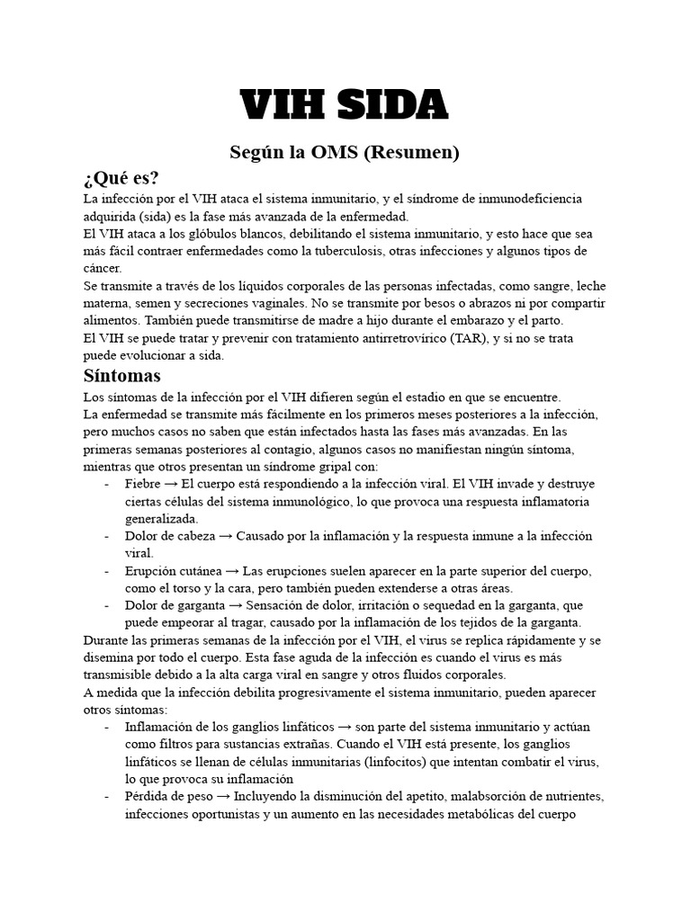 VIH SIDA | PDF