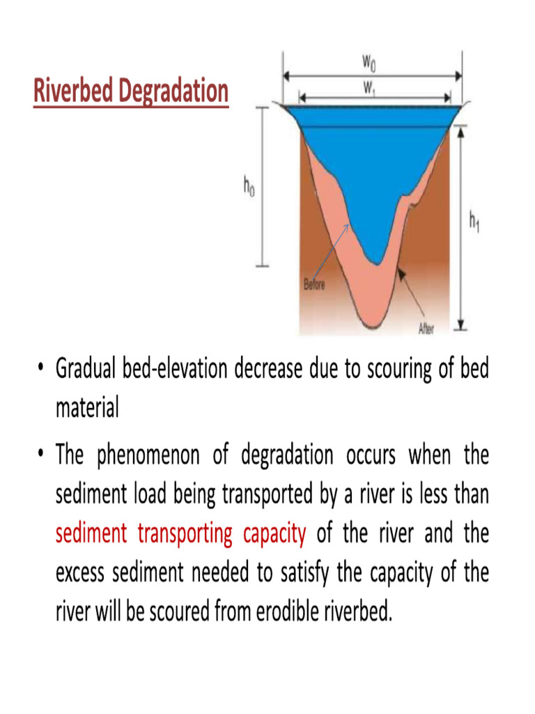 Riverbed Aggradation and Degradation | PDF
