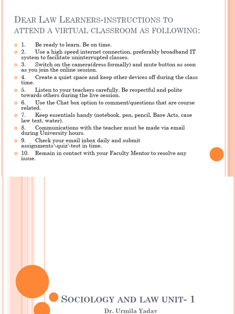 Sociology & Law - Unit - 1 2 | PDF