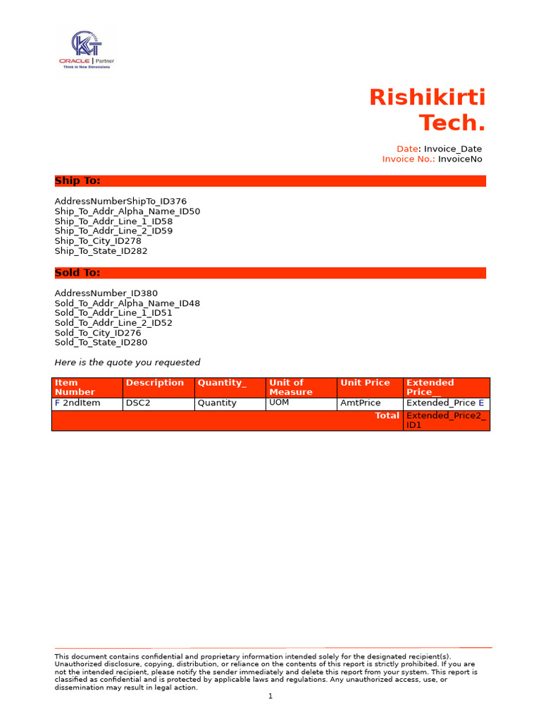 Sample BI Template | PDF