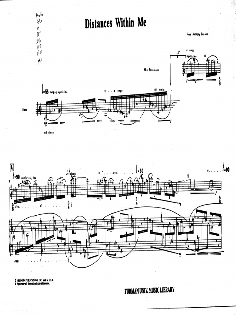 Lennon, John Anthony - Distances Within Me | PDF