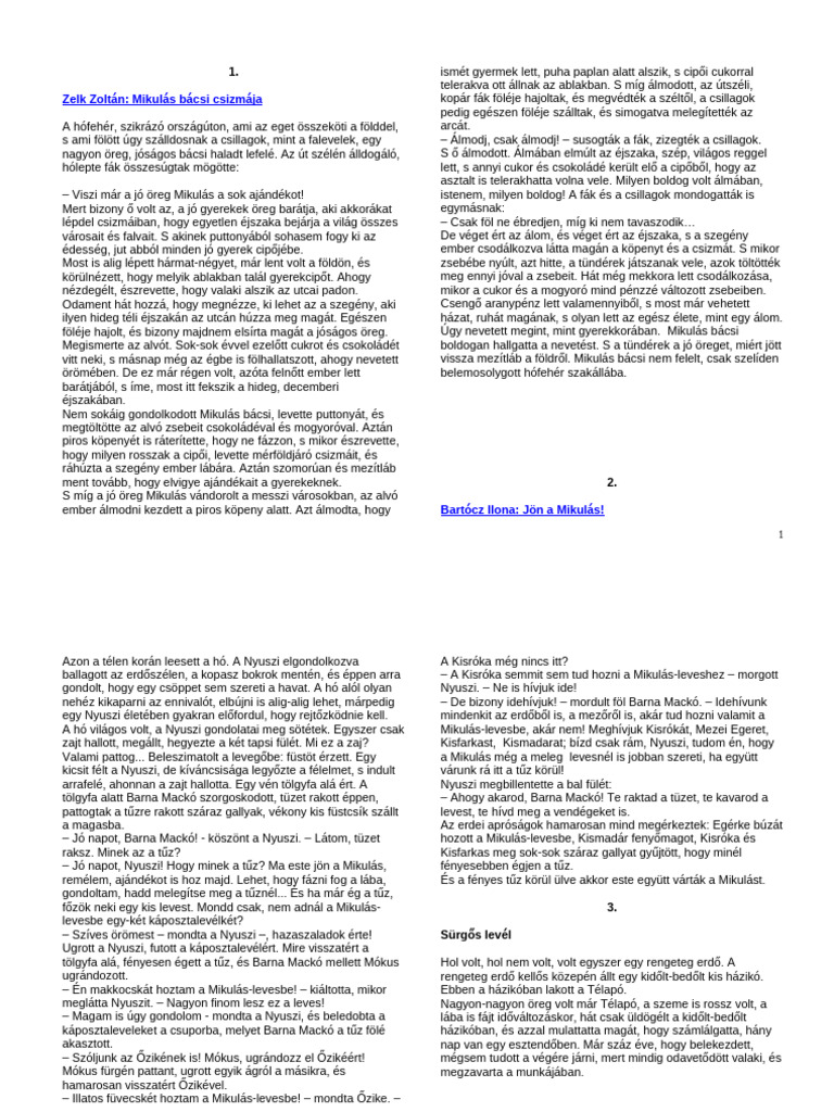 Karácsonyi Műsorra 24-Nap-Mese | PDF