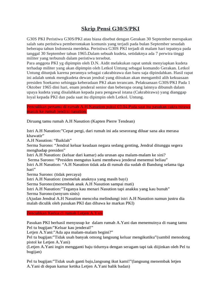 Skrip Pensi G30 | PDF