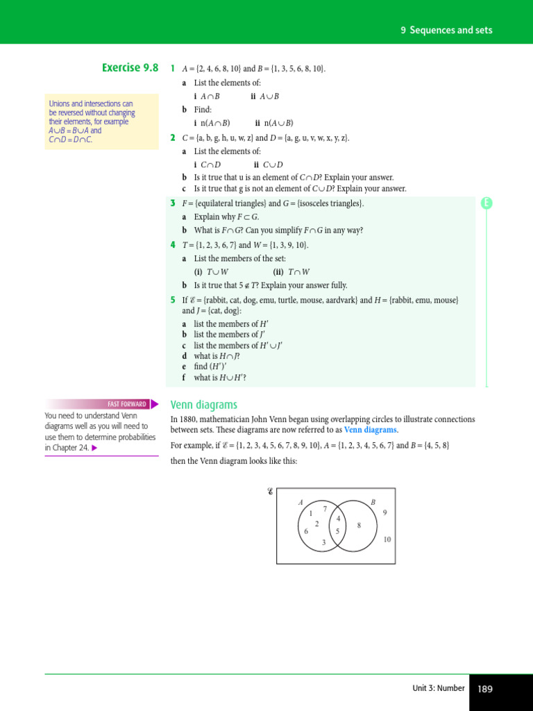 Sets Homework 1 | PDF