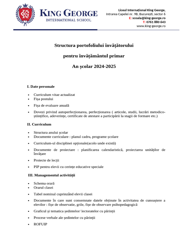 Portofoliu Invatator | PDF