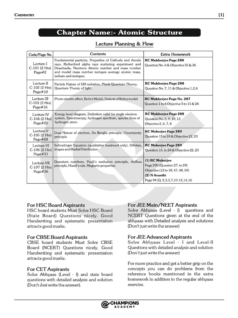 C_Atomic Structure_29925495 | PDF
