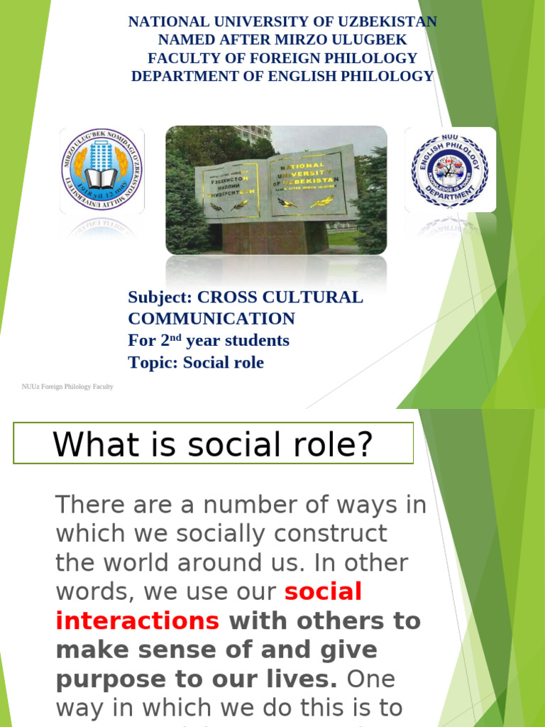 Lesson 10 Social Role | PDF