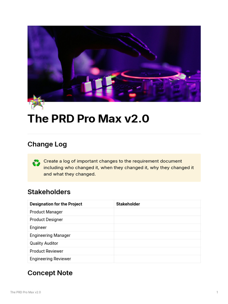 PRD_Pro_Max_v2_1722623166 | PDF