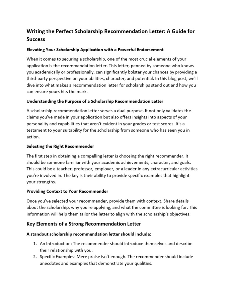 Recommendation Sample With Some Tips - 081931 | PDF