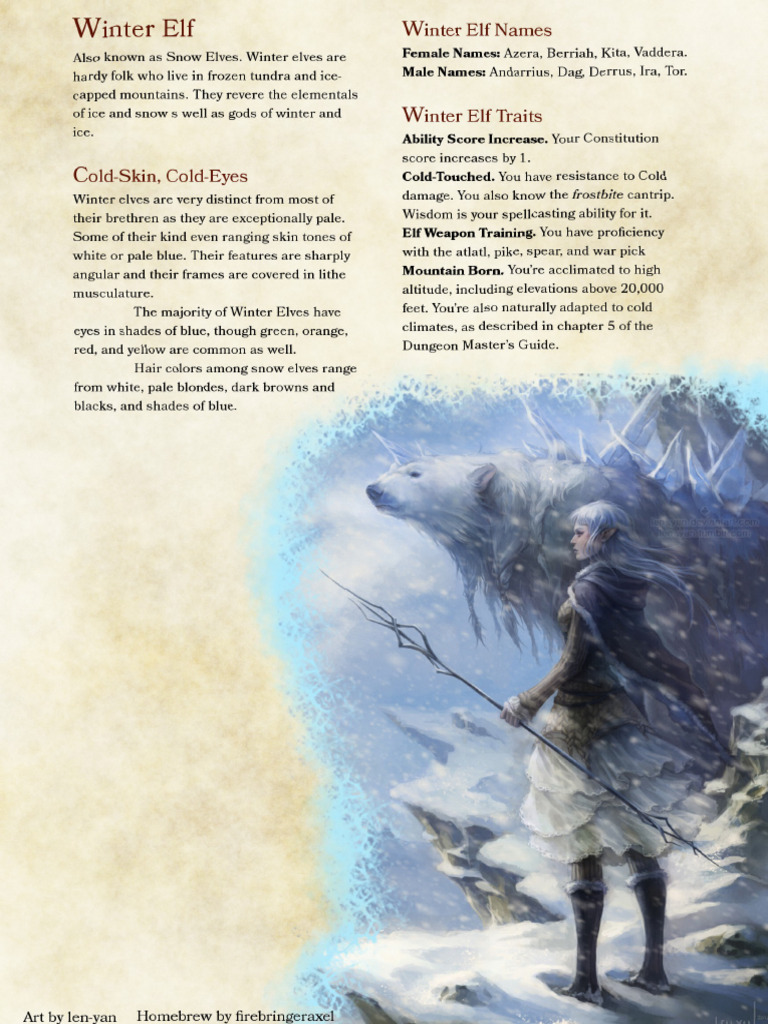 Winter Elf | PDF