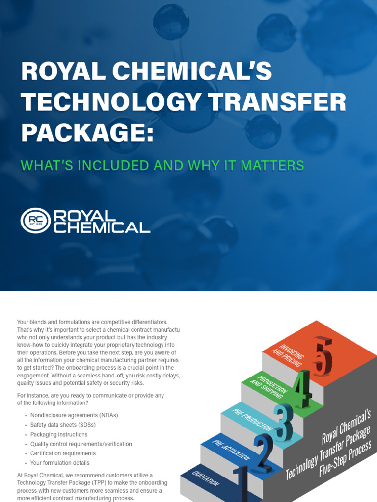 Technology Transfer Package - 3 | PDF