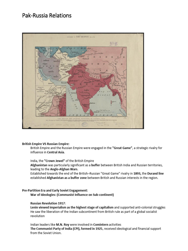 Pak Russia Relations | PDF