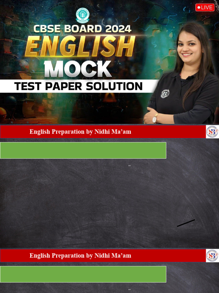 Cbse Practice Sample Paper GRAMMAR + RTC | PDF