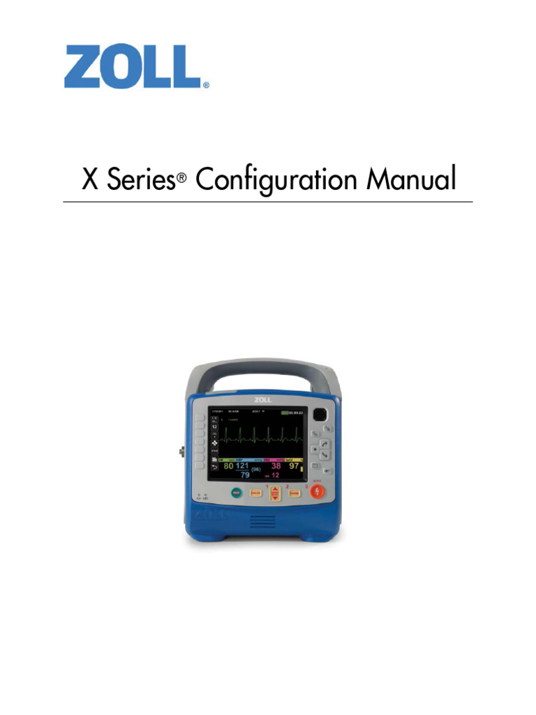 Zoll X Series Supervisor Manual | PDF