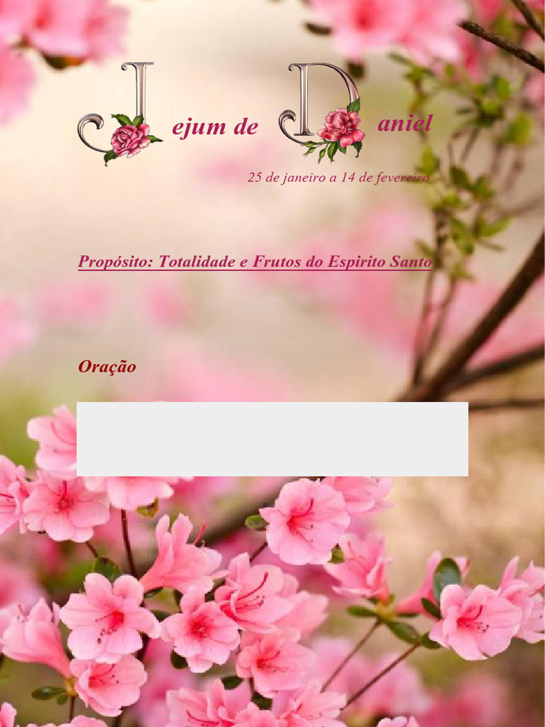 Jejum de Daniel (Guia Diã¡rio) | PDF
