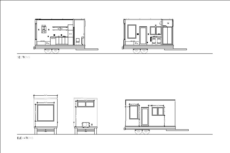 ESCAPIST 18FT- Sections _ Elevations | PDF