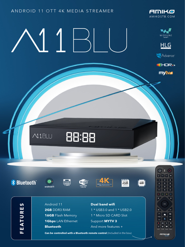 Webleaflet Eng Amiko A11 BLU | PDF