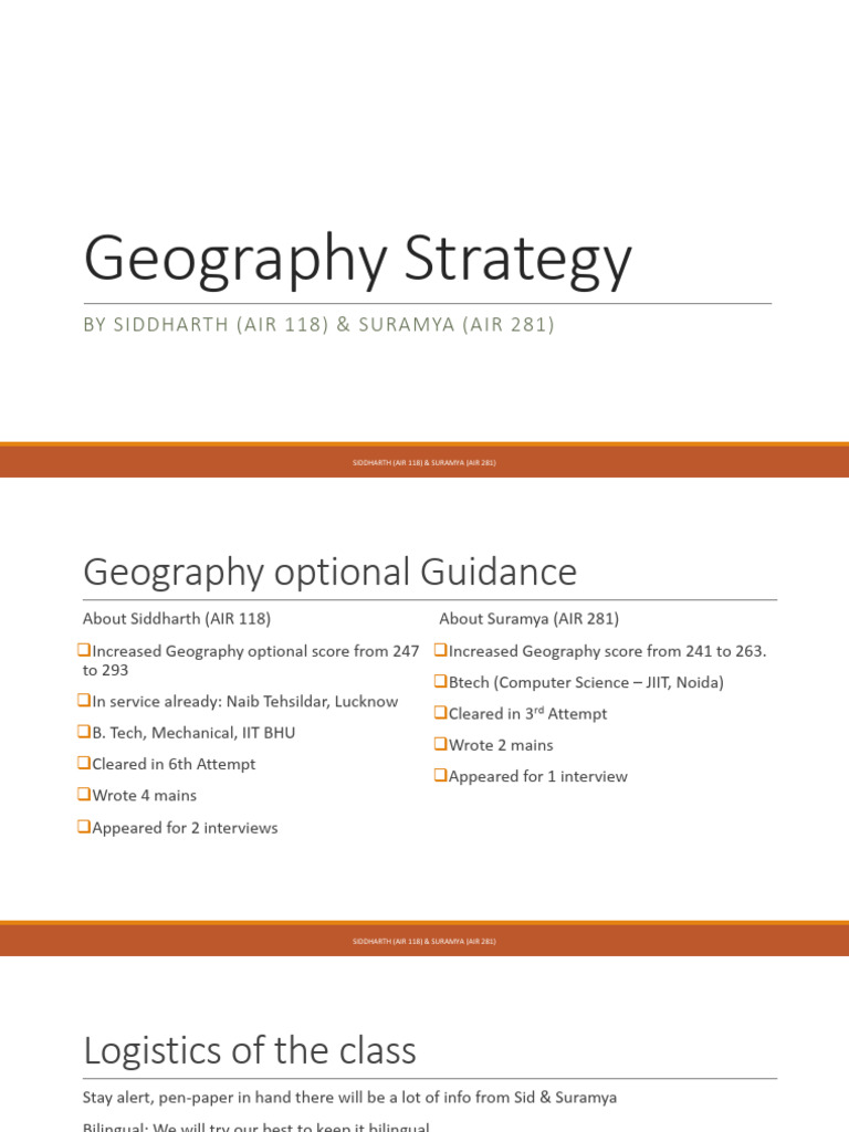 Geography Strategy | PDF